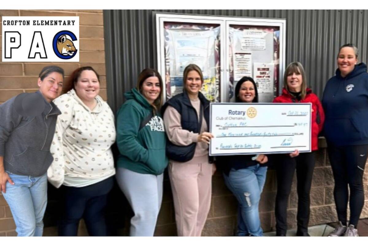 Crofton Elementary group grateful for Rotary funds | Ladysmith Chronicle